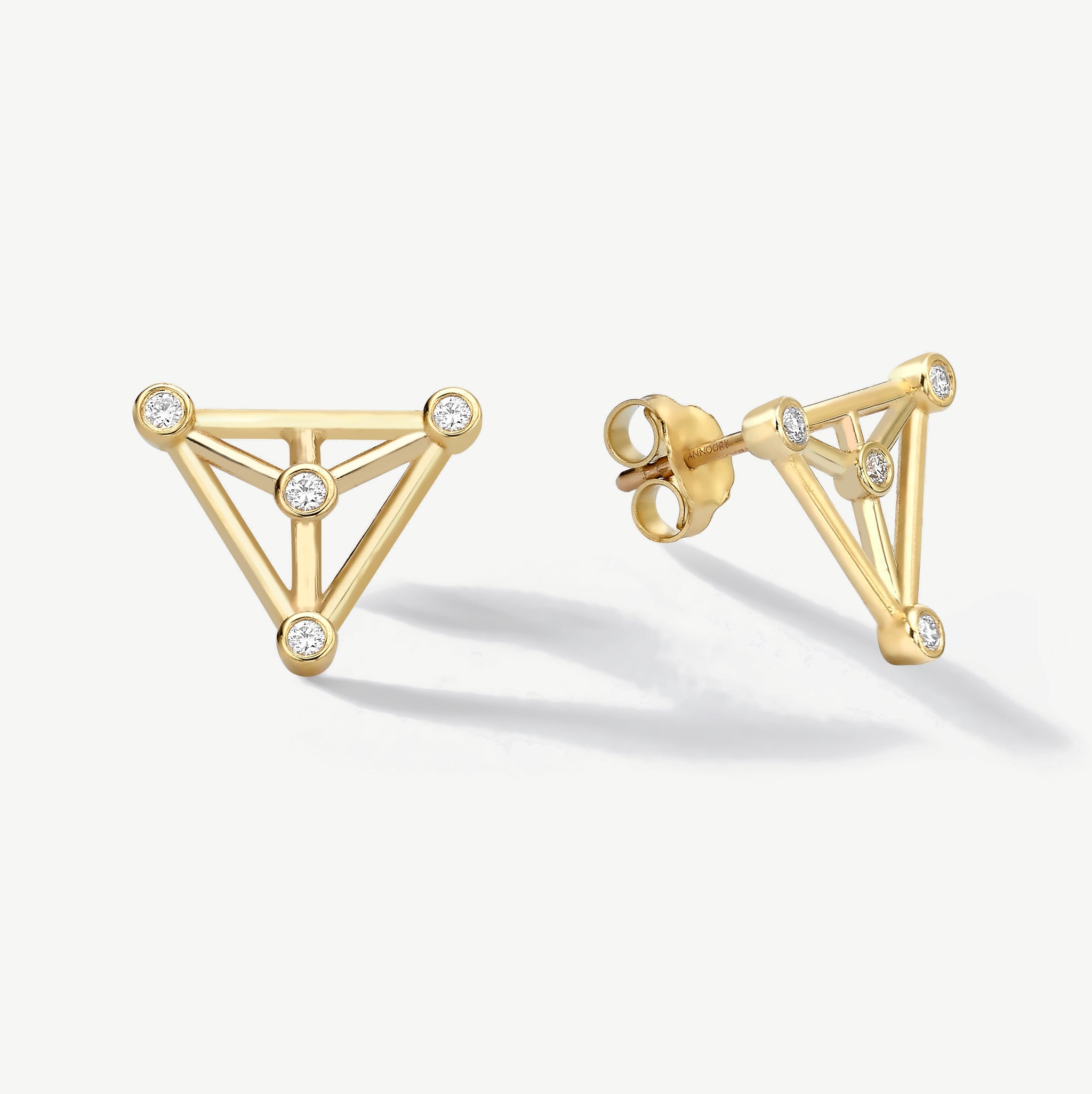 Freedom Between The Lines Diamond Earrings | Annoory